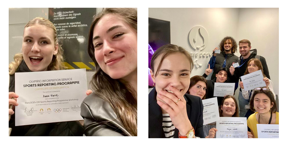 Ecole de Journalisme EFJ | Etudiants de l'EFJ aux JO 2024